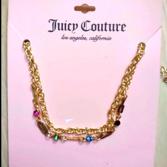 Juicy Couture | Jewelry | Juicy Couture Gold Letters Charm Colorful ...